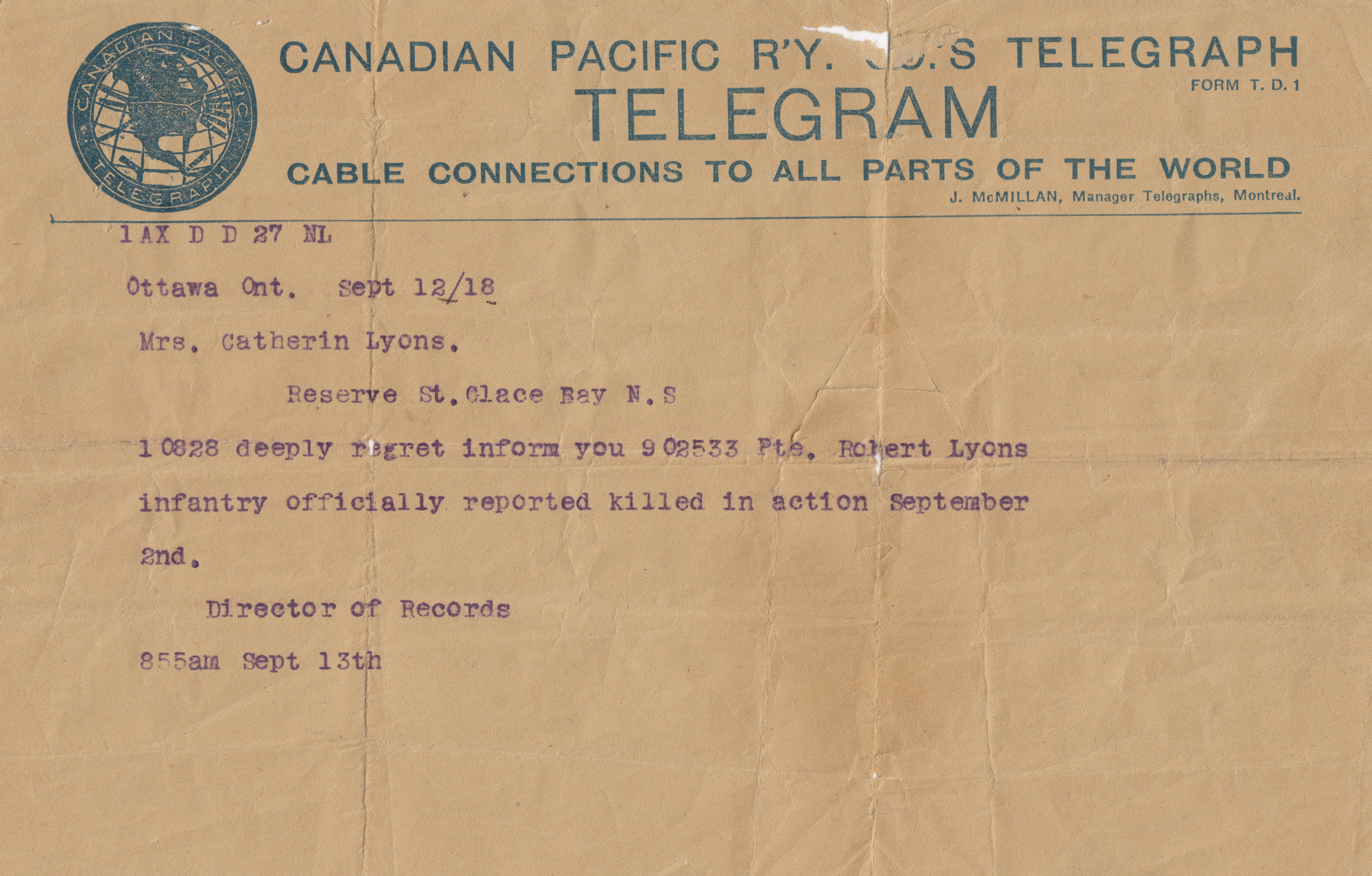 Section 18 - Telegram