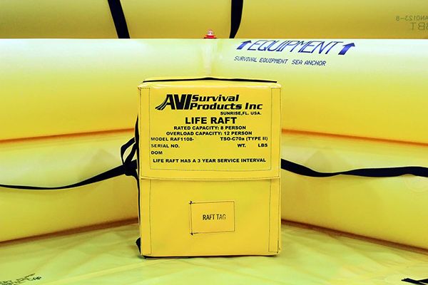 FAA-Approved AVI 8-Person Liferaft | Compact & Durable for Aviation Safety