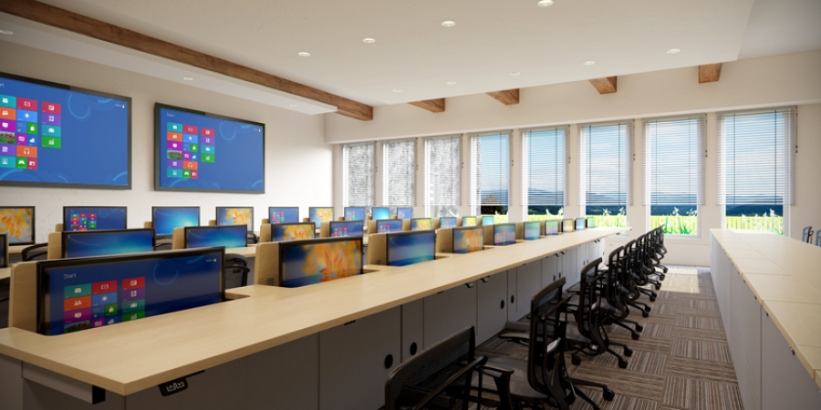 Line-of-Sight Multifunction Desks